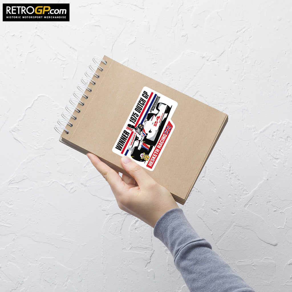 Official Hesketh Racing 1975 Dutch GP Sticker – RetroGP